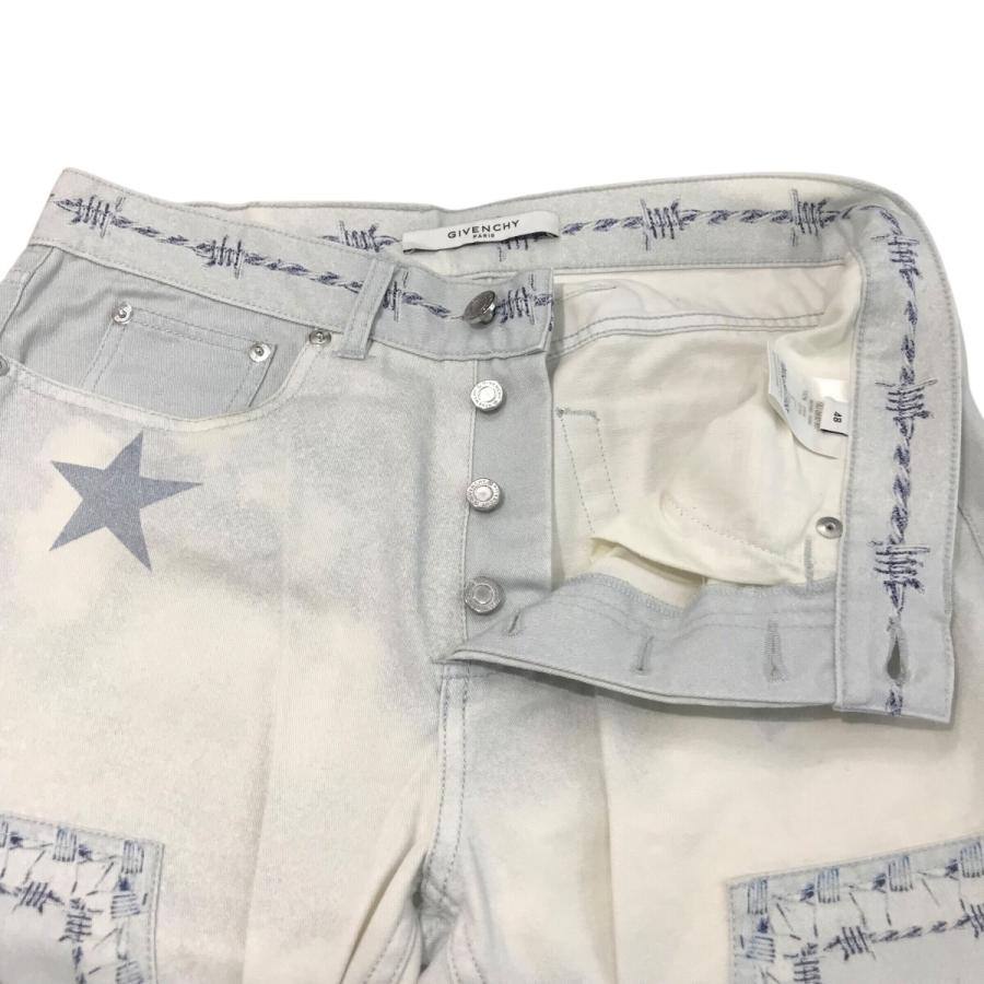 GIVENCHY 【値下げ】GIVENCHY 16SS キリストダブルニーデニムパンツ 16J 0832 857 ライトインディゴ サイズ ...