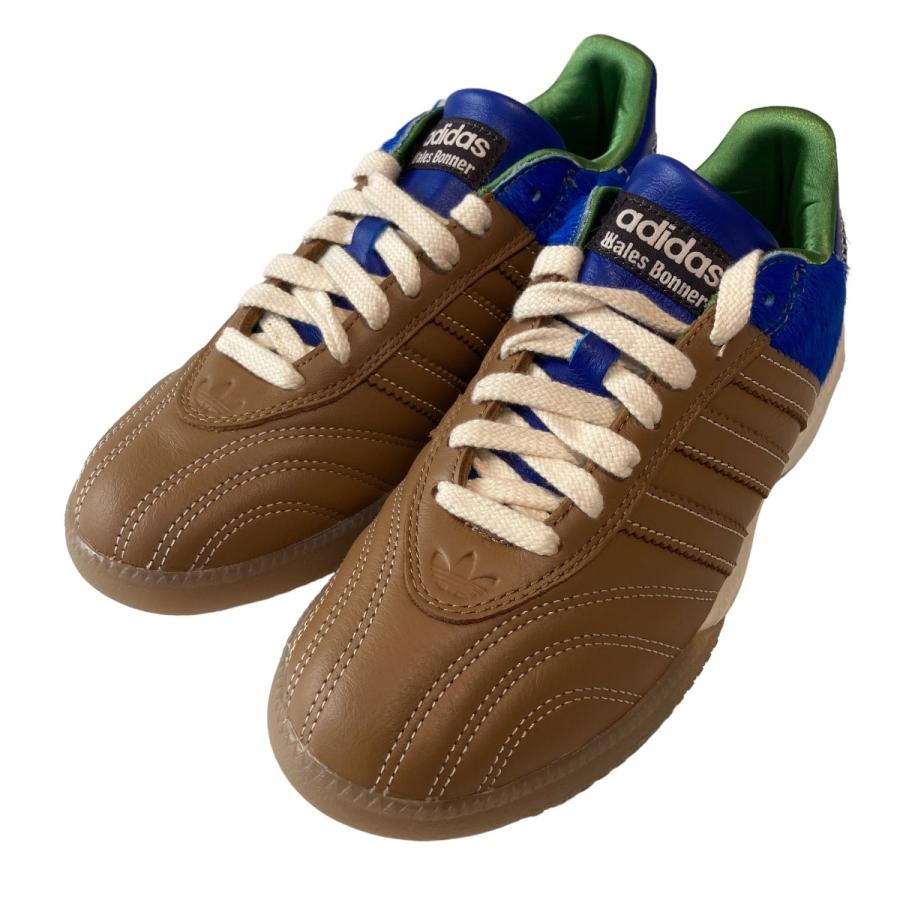 アディダス adidas 24SS ×WALES BONNER Wb Mn Samba Pny Nppa IF6704 ブラウン×ブルー ...