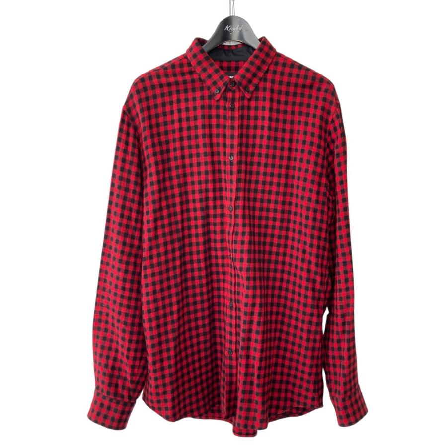 DSQUARED2 【値下げ】DSQUARED2 21AW Red Checked Long Sleeve Shirt チェック シャツ S74dm0552 レッド サイズ：50 (心斎橋 ...