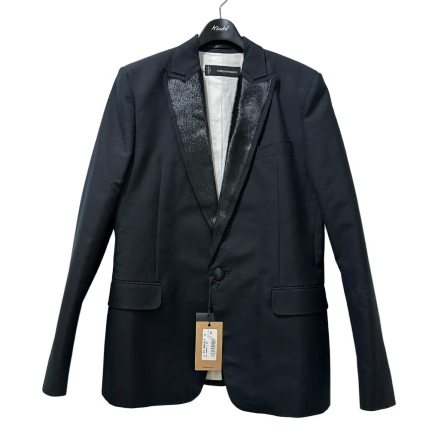 DSQUARED2 ディースクエアード テーラードジャケット s71bn0274 ブラック サイズ：48 : カインドオルYahoo!店 - 通販 - Yahoo!ショッピング