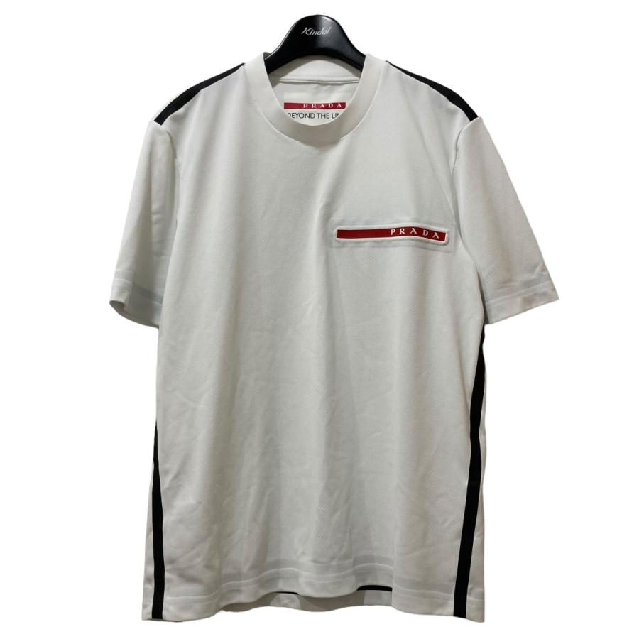 PRADA プラダ ピケTシャツ SJN292 ホワイト サイズ：M : カインドオルYahoo!店 - 通販 - Yahoo!ショッピング