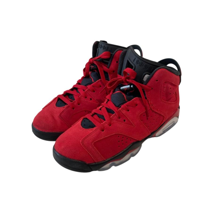 NIKE ナイキ Air Jordan 6 Retro Toro Bravo ハイカットスニーカー 384665-600 レッド サイズ：25 ...