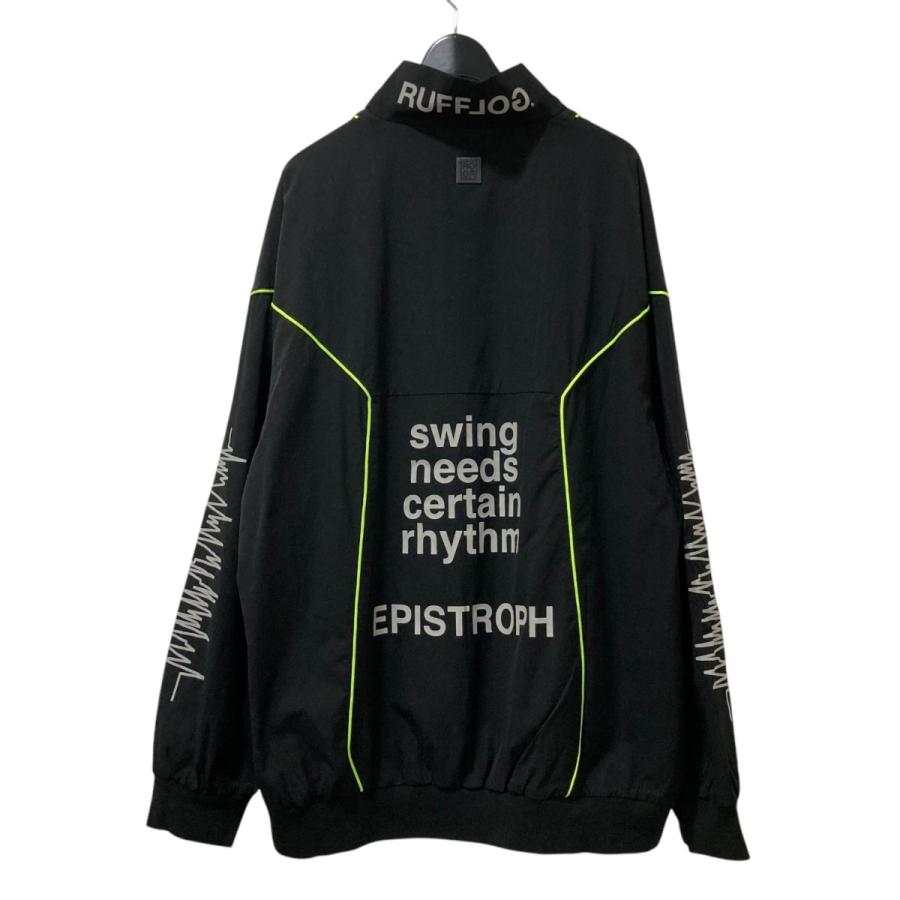 【値下げ】RUFFLOG ×EPISTROPH REFLECTION JKT ナイロンハーフジップジャケット ブラック サイズ：XL (EC ...