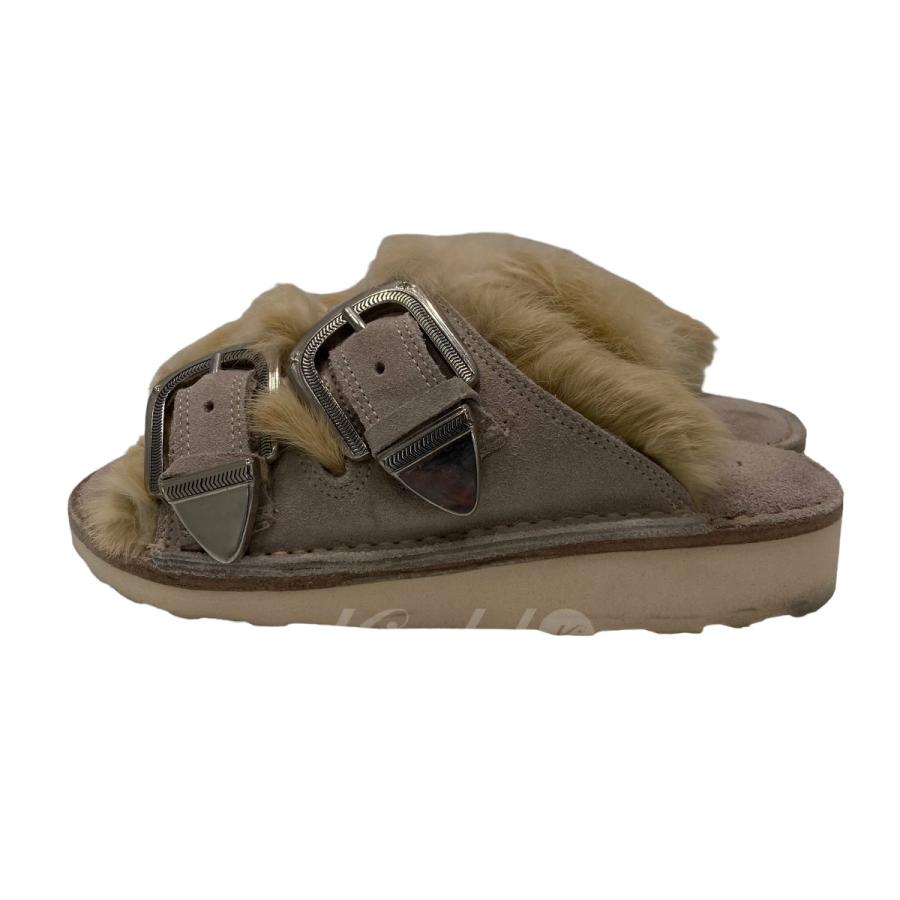 CAMINANDO カミナンド FUR SANDAL サンダル ベージュ サイズ：6 : カインドオルYahoo!店 - 通販 - Yahoo!ショッピング