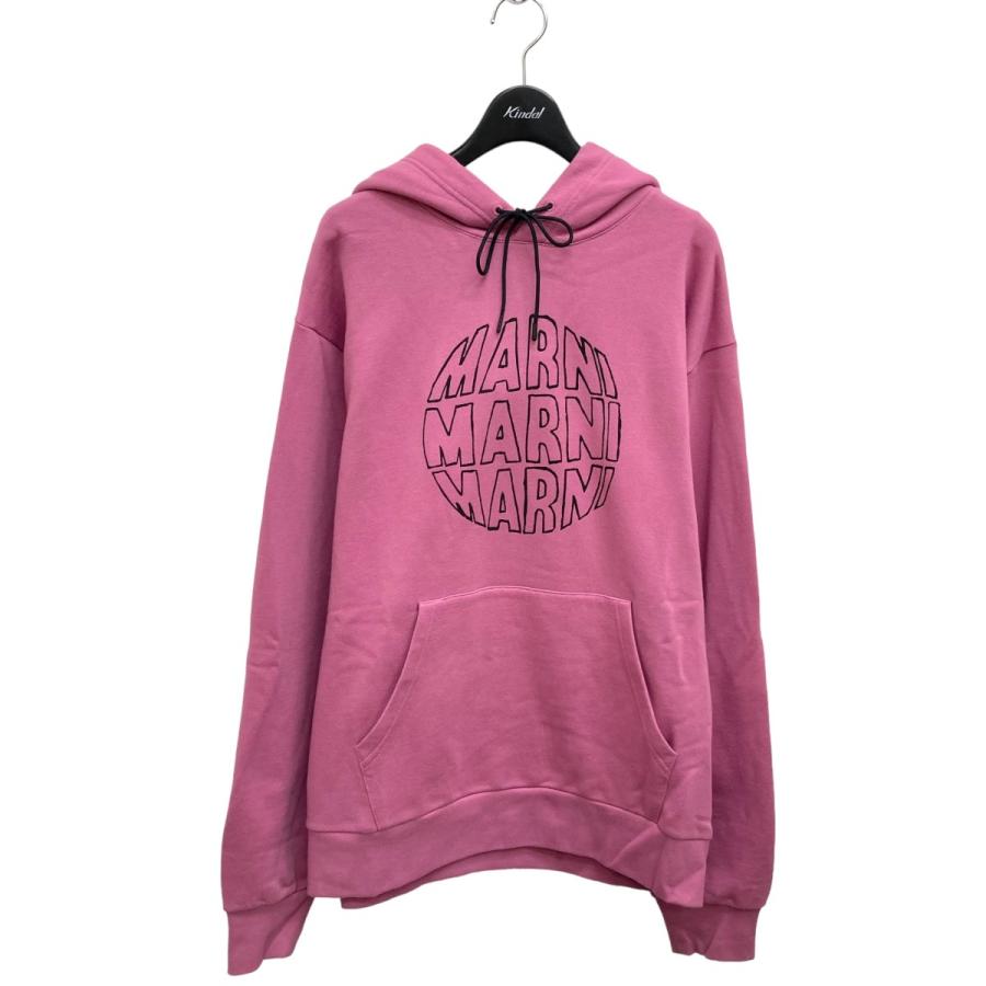 マルニ MARNI 23AW Circular Logo Hoodie Cassis フーディー FUMU0073P9 ピンク サイズ：48 : 8005001251255 : カインドオル ...