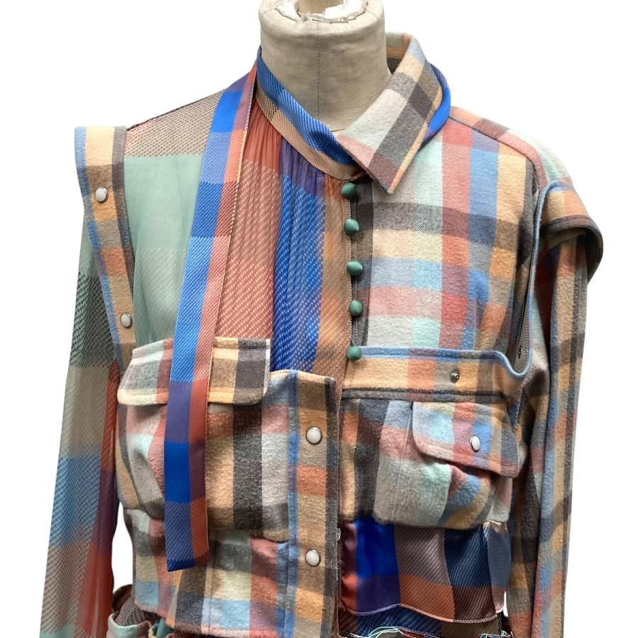 sacai 【値下げ】sacai ワンピース マルチカラー サイズ：1 (梅田クロス茶屋町店) : カインドオルYahoo!店 - 通販 - Yahoo!ショッピング