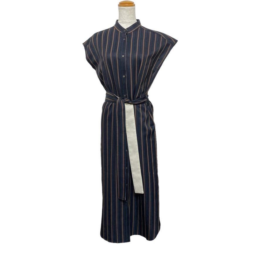 STUDIOUS ステュディオス ドライストライプロングシャツ ネイビー サイズ：XL : カインドオルYahoo!店 - 通販 - Yahoo!ショッピング