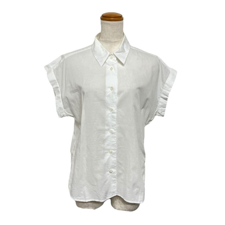 MARGARET HOWELL マーガレットハウエル フレンチスリーブシャツ ブラウス 578-7152008 ホワイト サイズ：1 : カインドオルYahoo!店 - 通販 - Yahoo ...