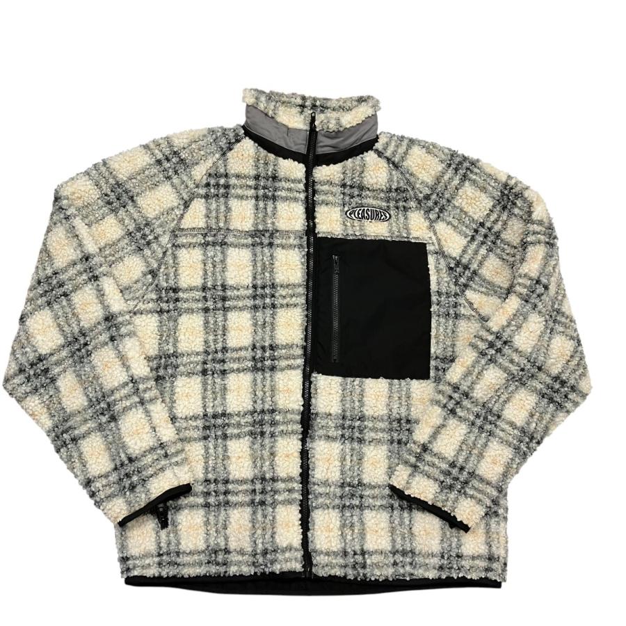 プレジャー PLEASURES POLAR FLC JK ボアジャケット 8325-343-1235 グレー×ホワイト サイズ：F : 8006001481123 : カインドオルYahoo ...