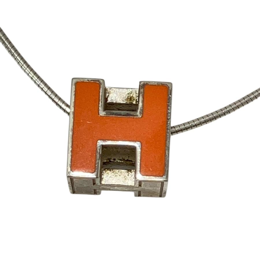 エルメス HERMES Hキューブ ネックレス シルバー×オレンジ : 8006001708015 : カインドオルYahoo!店 - 通販 - Yahoo!ショッピング