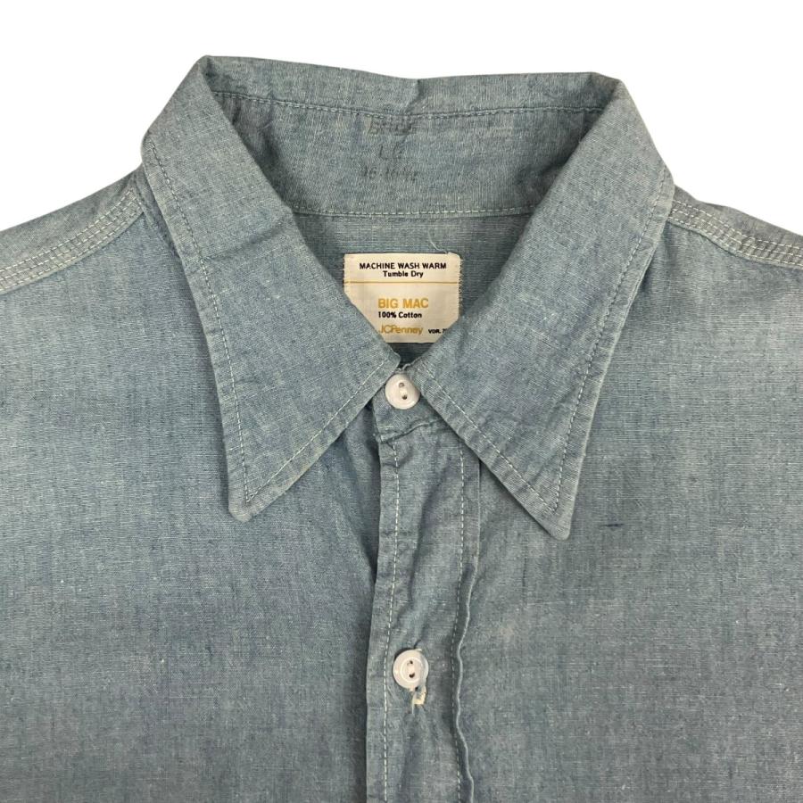 VINTAGE 【値下げ】VINTAGE 60s BIG MAC Chambray Shirt ハンドペイント シャツ インディゴ サイズ：16H (京都店) : カインドオルYahoo!店 ...