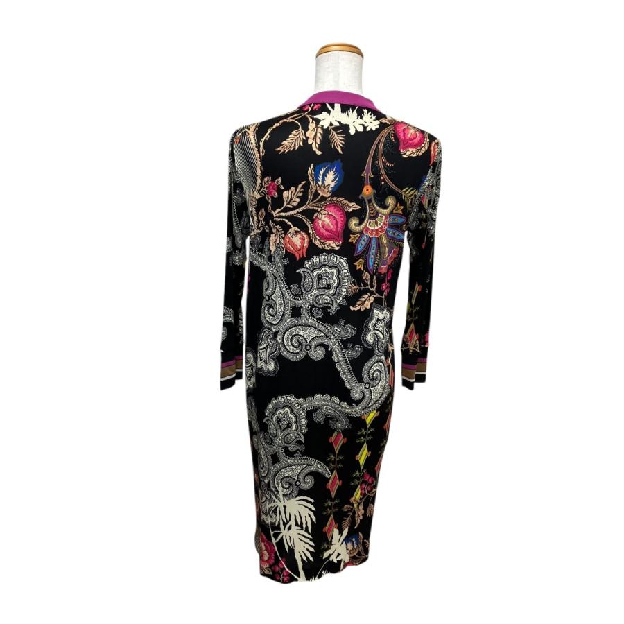 ETRO エトロ ワンピース ブラック×ピンク サイズ：38 : カインドオルYahoo!店 - 通販 - Yahoo!ショッピング