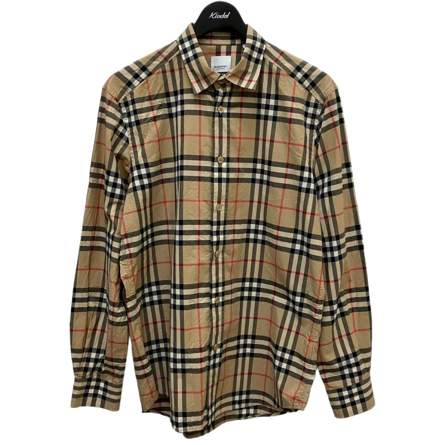 BURBERRY 【値下げ】BURBERRY チェックシャツ 8020863 ベージュ サイズ：M (堅田店) : カインドオルYahoo!店 - 通販 - Yahoo!ショッピング