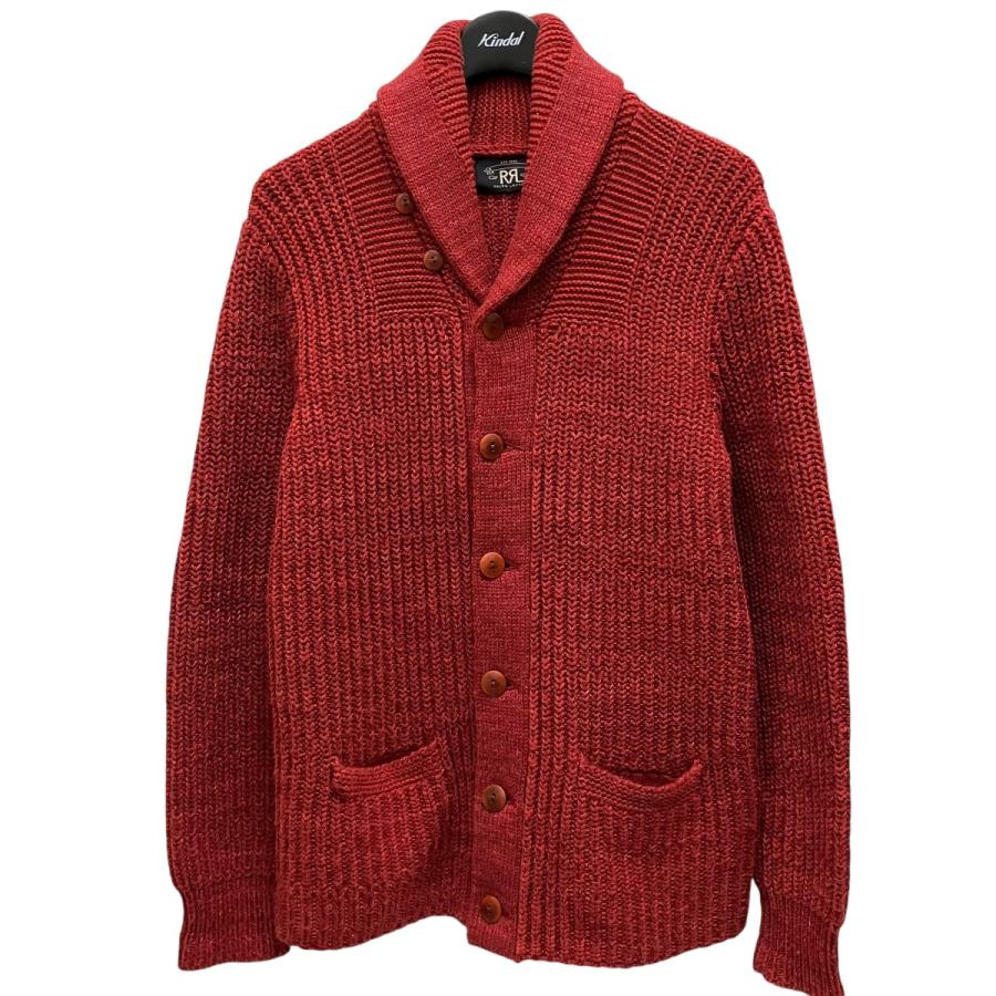 ダブルアールエル RRL ショールカラーカーディガン レッド サイズ：S : 8009001601935 : カインドオルYahoo!店 - 通販 - Yahoo!ショッピング