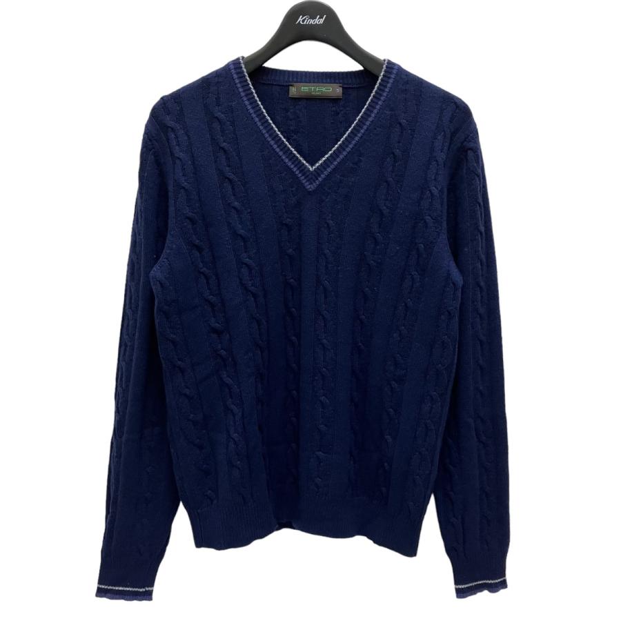 エトロ ETRO Vネックニット ネイビー サイズ：S : 8009001632007 : カインドオルYahoo!店 - 通販 - Yahoo!ショッピング