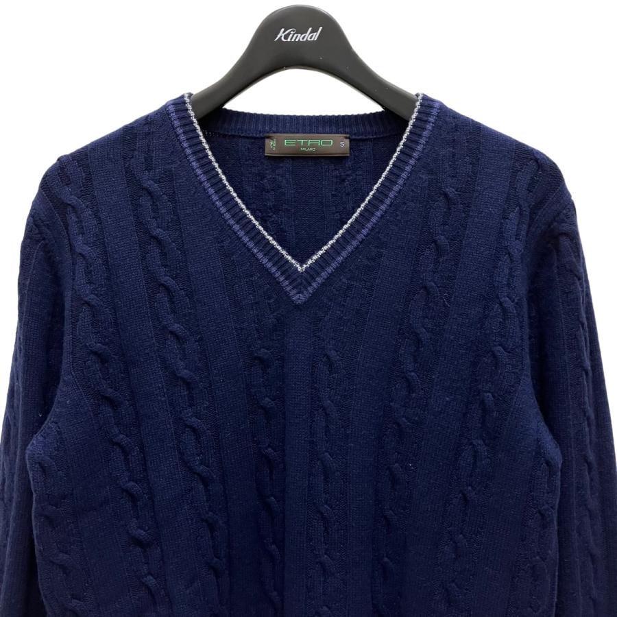 エトロ ETRO Vネックニット ネイビー サイズ：S : 8009001632007 : カインドオルYahoo!店 - 通販 - Yahoo!ショッピング