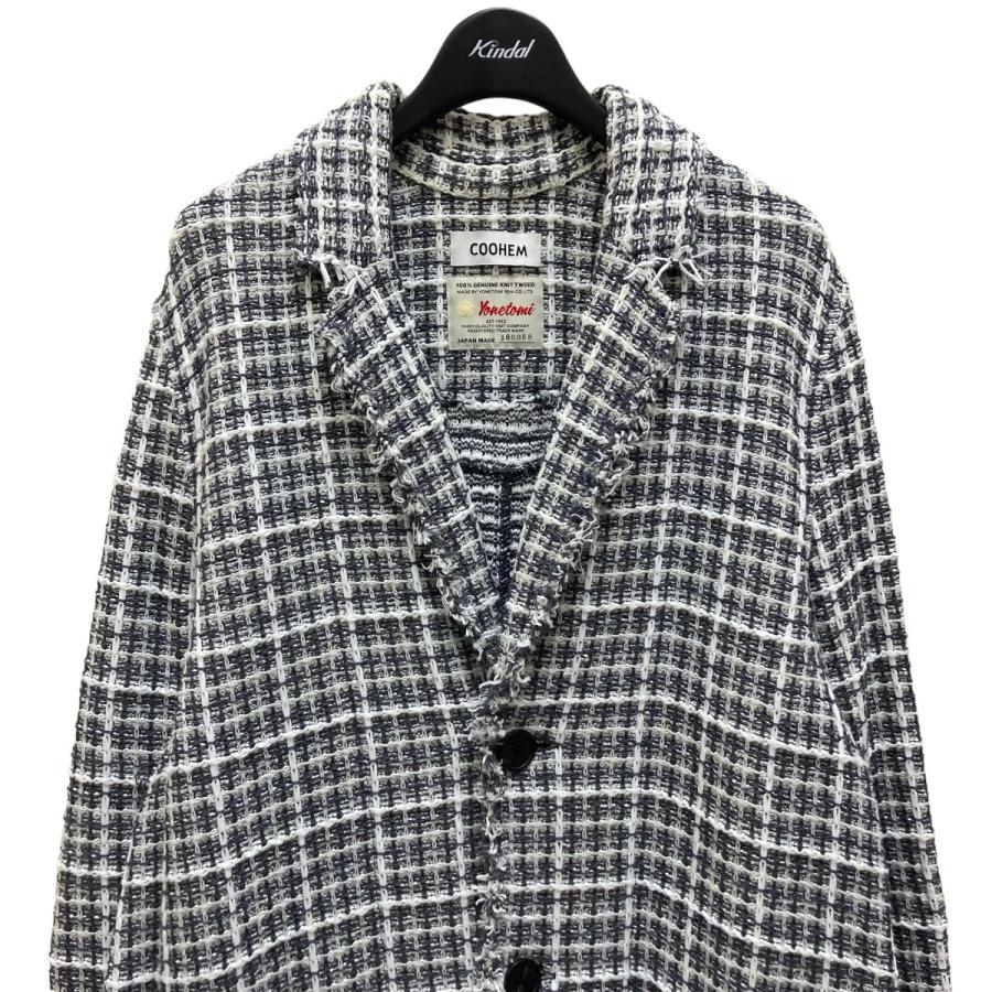 Coohem 【値下げ】Coohem SPRING TRICOLOR TWEED COAT コート 20-181-001 グレー×ホワイト ...