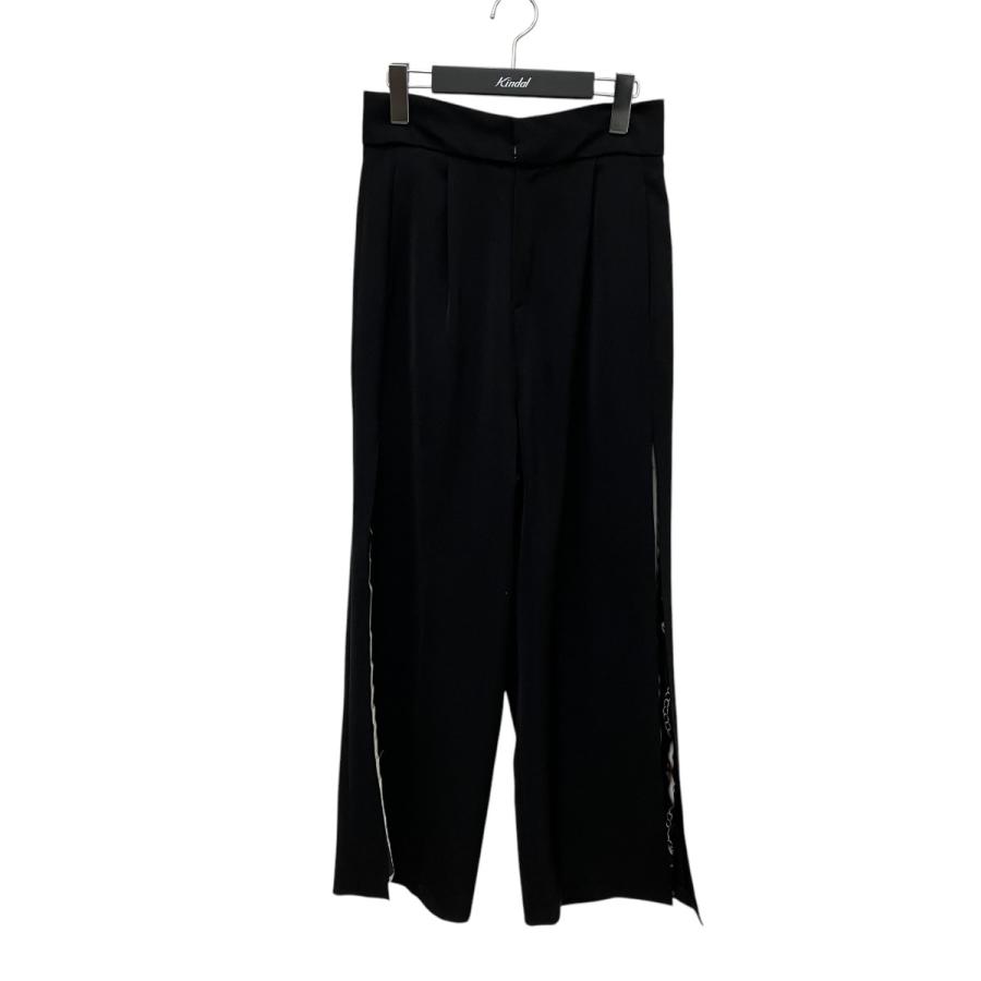 アメリ AMERI スカーフ柄レイヤーパンツ ブラック サイズ：M : 8009001832940 : カインドオルYahoo!店 - 通販 - Yahoo!ショッピング