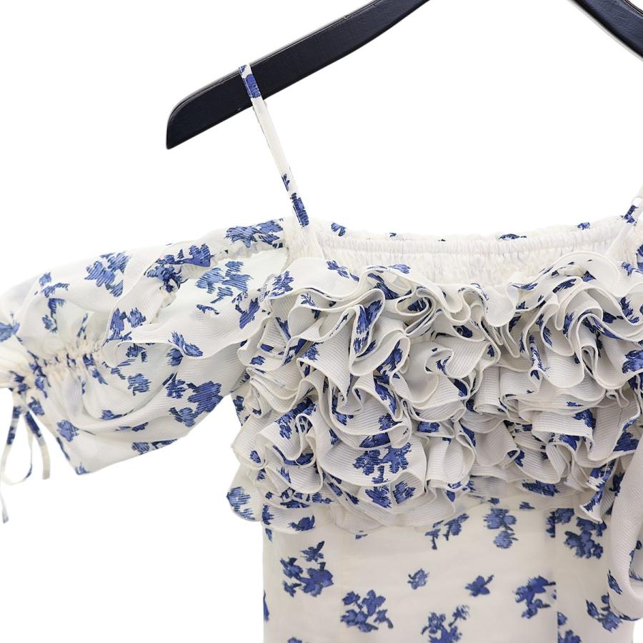 SNIDEL 【値下げ】Snidel 24SS ボリュームラッフルフリルプリントワンピース SWFO241083 オフホワイト／ブルー サイズ：0 (EC) : カインドオルYahoo!店 ...