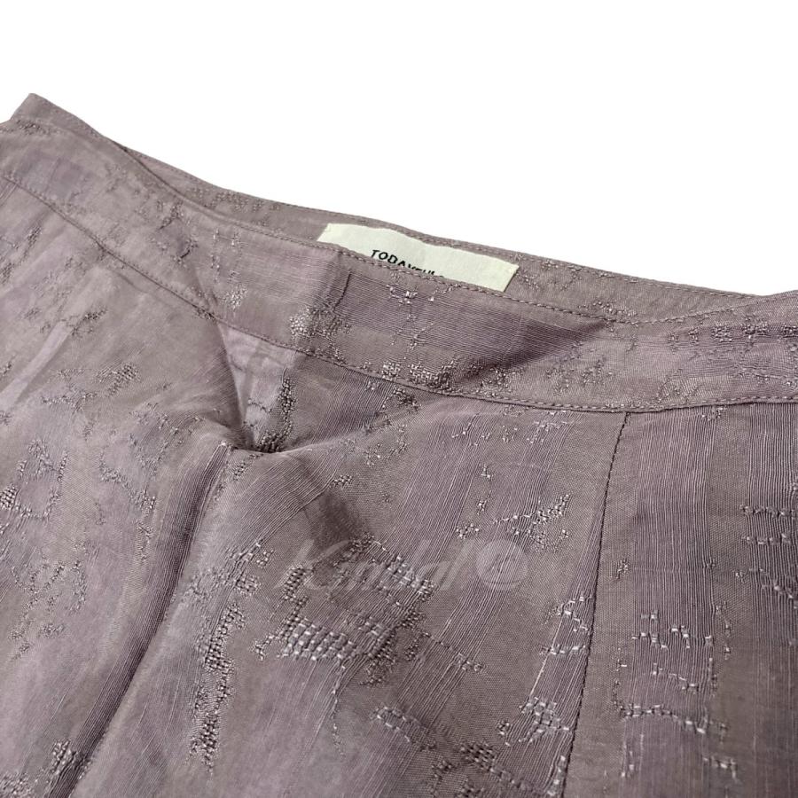 【値下げ】TODAYFUL Layered Jacquard Skirt レイヤードパンツ 12010804 ラベンダー サイズ：38 ...