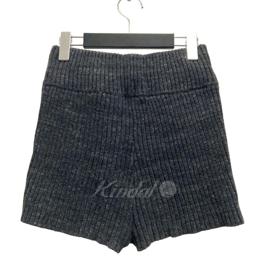 JUEMI ジュエミ Heather Knit Shorts 1710730 チャコールグレー サイズ：F : カインドオルYahoo!店 - 通販 - Yahoo!ショッピング