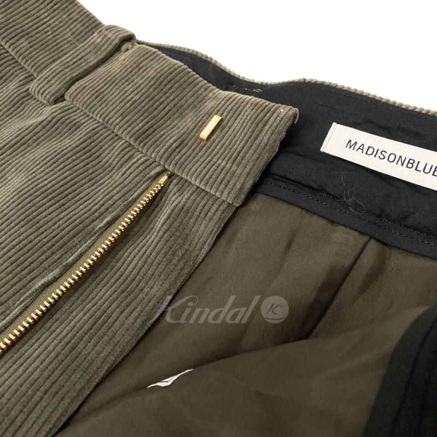 MADISON BLUE マディソンブルー コーデュロイパンツ MB184 3019 グリーン サイズ：M : カインドオルYahoo!店 ...