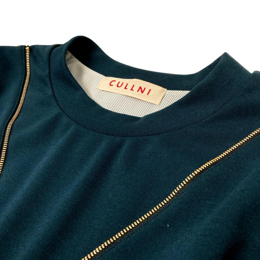 クルニ×ステュディオス CULLNI×STUDIOUS EX．NECK ZIP PO ジップ装飾カットソー 20 SS 055 グリーン サイズ：2 :8018001205517:カインドオル ...