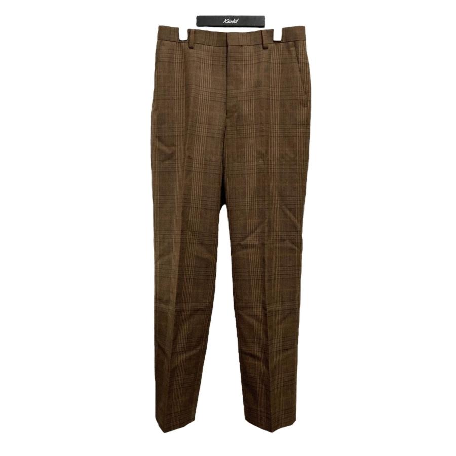 AURALEE オーラリー 24AW BLUEFACED WOOL CHECK SLACKS チェック スラックスパンツ A24AP02CB ブラウン : カインドオルYahoo!店 - 通販 ...