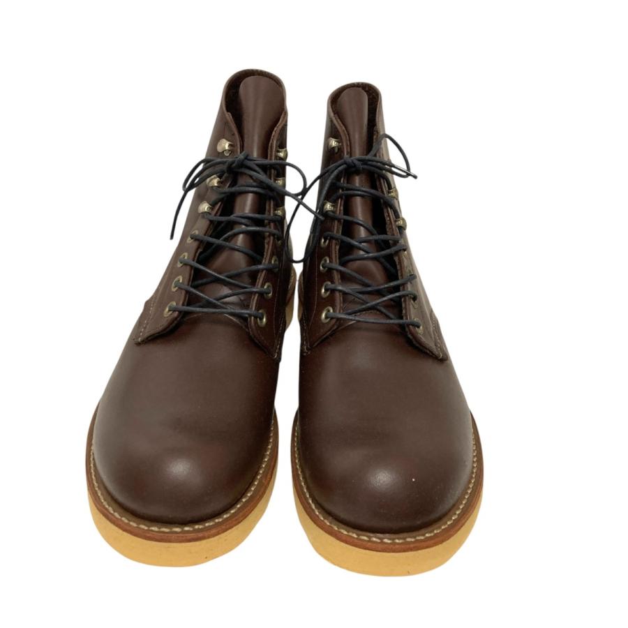 RED WING SHOES レッドウィング 09年 PlainToe レースアップシューズ 8134 ブラウン サイズ：9 : カインドオル ...
