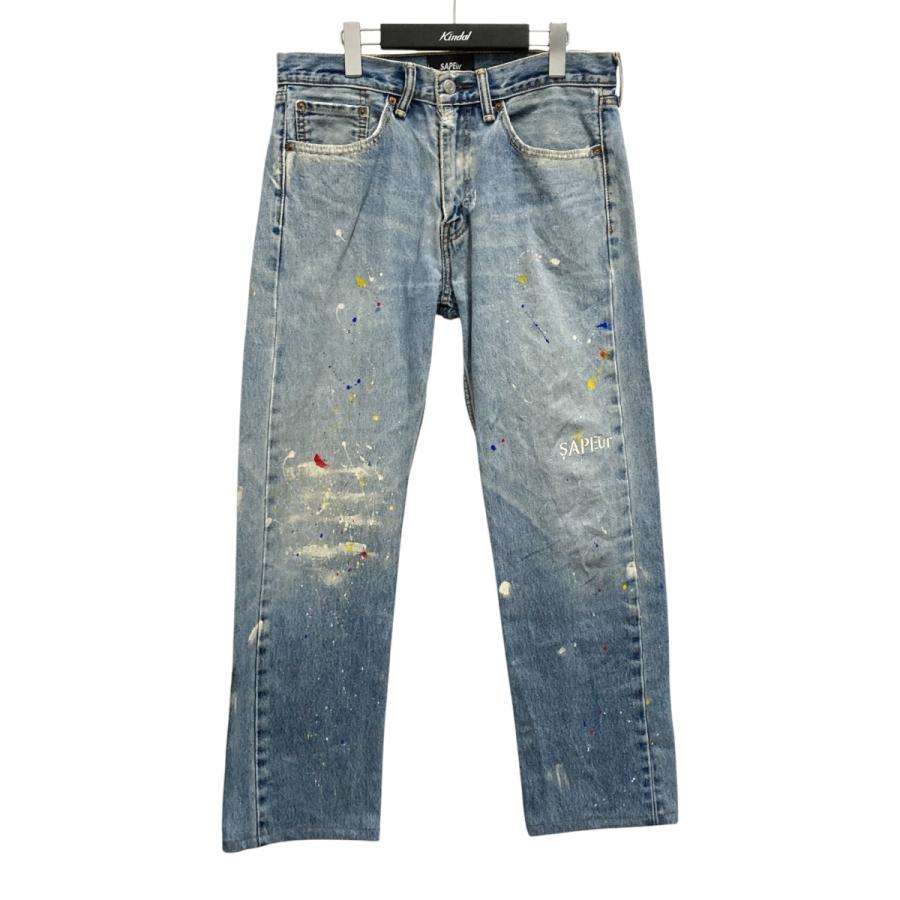 サプール×リーバイス SAPEur×LEVI’S 505 デニムパンツ PC9 00505 4886 インディゴ サイズ：32 : カインドオルYahoo!店 - 通販 - Yahoo!ショッピング