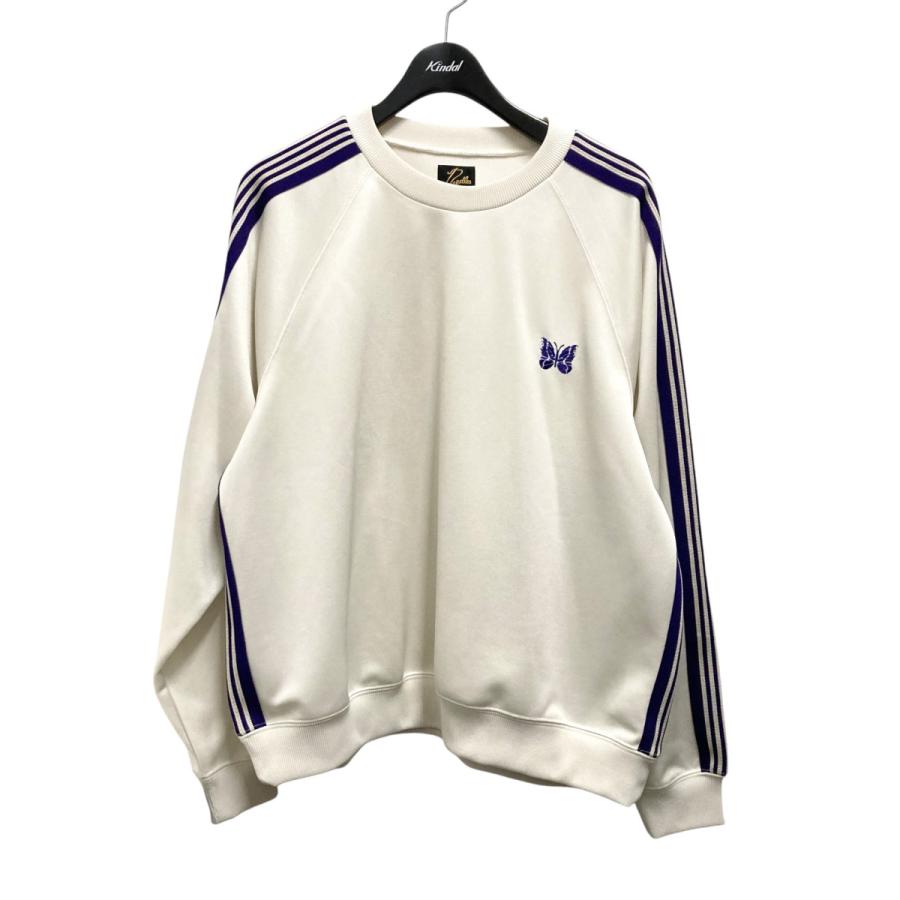 Needles ニードルス トラック クルーネック ジャージ MR285 ホワイト×パープル サイズ：M : カインドオルYahoo!店 - 通販 - Yahoo!ショッピング