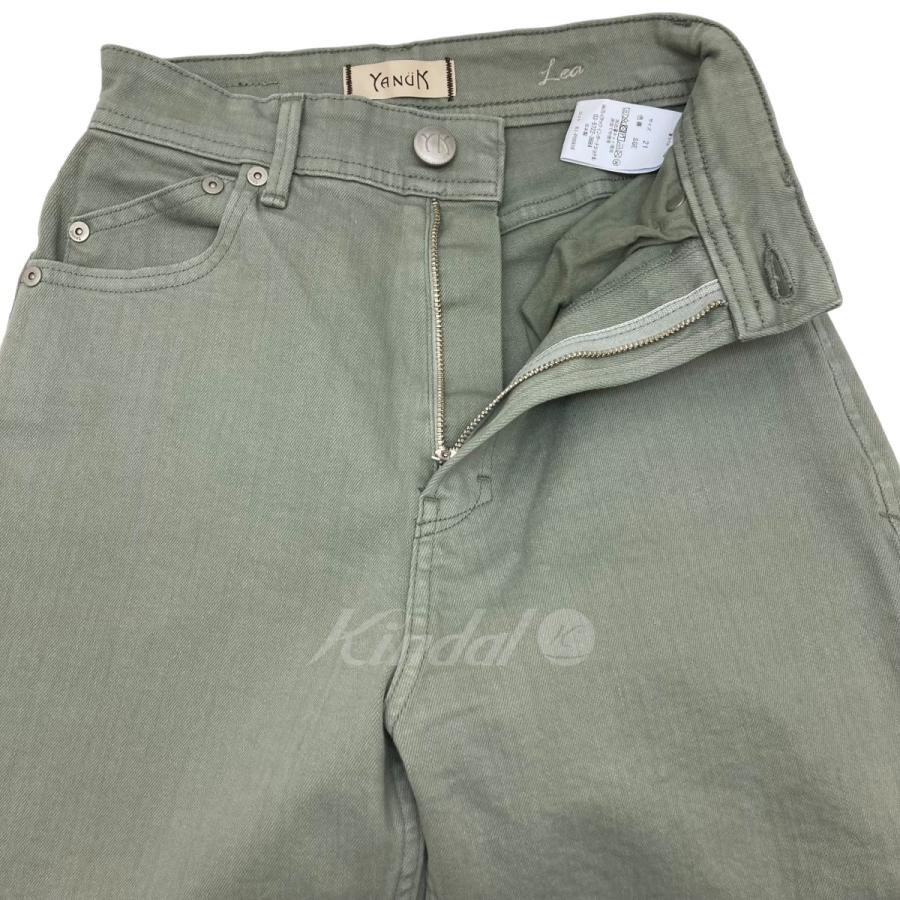 YANUK ヤヌーク LEA ボーイズストレート カラーパンツ 57121235 カーキ サイズ：21 : カインドオルYahoo!店 - 通販 - Yahoo!ショッピング