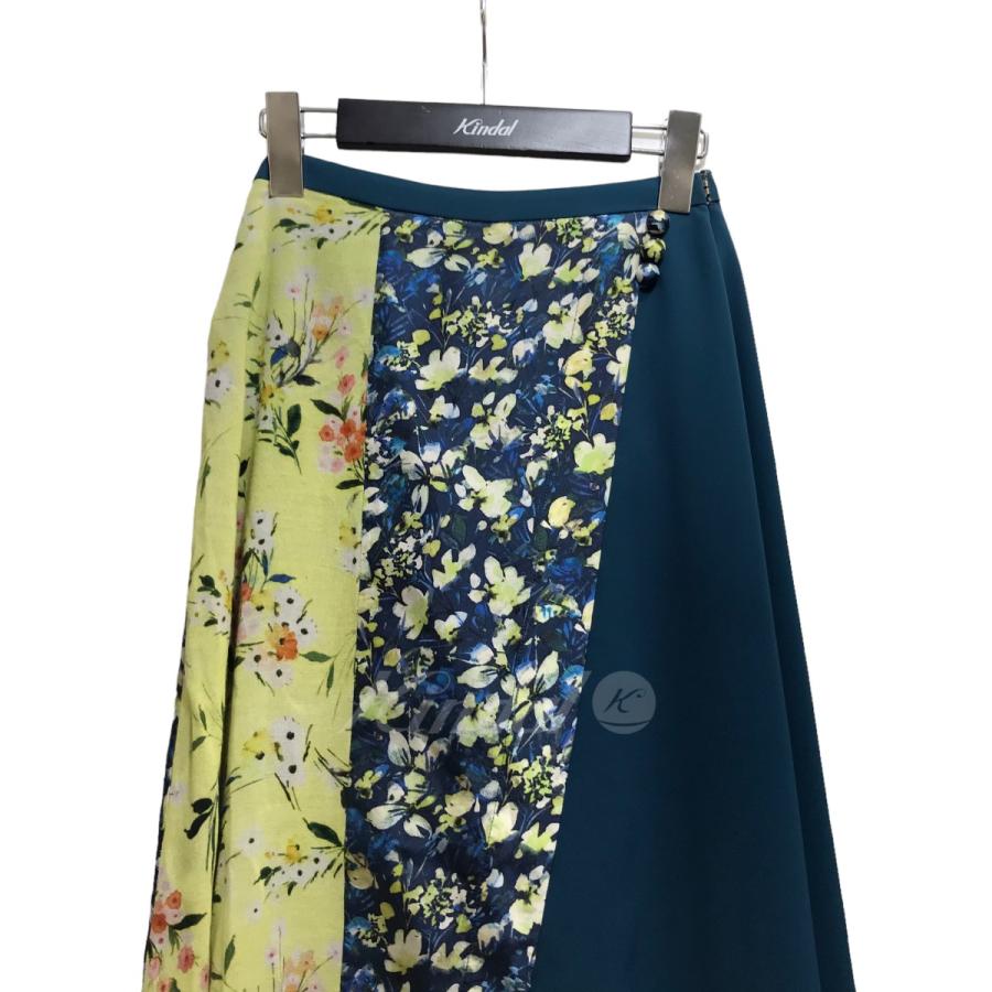 Acne Studios アクネストゥディオズ ACNE STUDIOS 花柄切替スカート 13M176 ネイビー サイズ：34 : カインドオルYahoo!店 - 通販 - Yahoo!ショッピング
