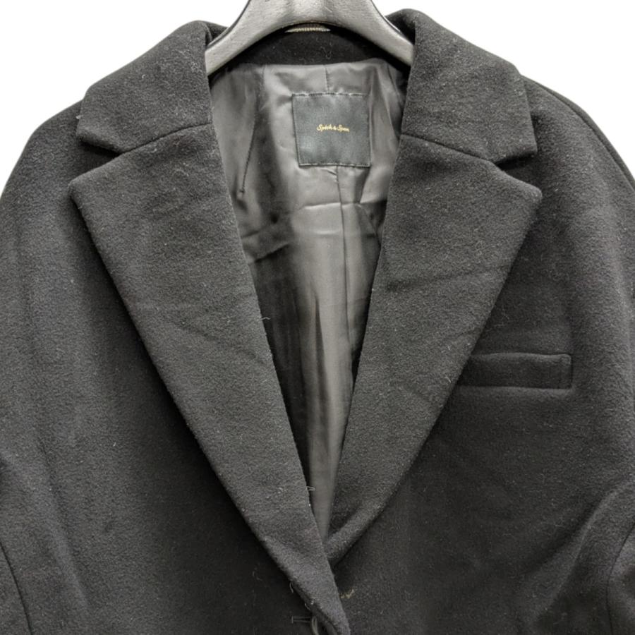 Spick＆Span スピックアンドスパン Spick and Span モッサジャケットライクコート ブラック サイズ：36 : カインドオルYahoo!店 - 通販 - Yahoo!ショッピング