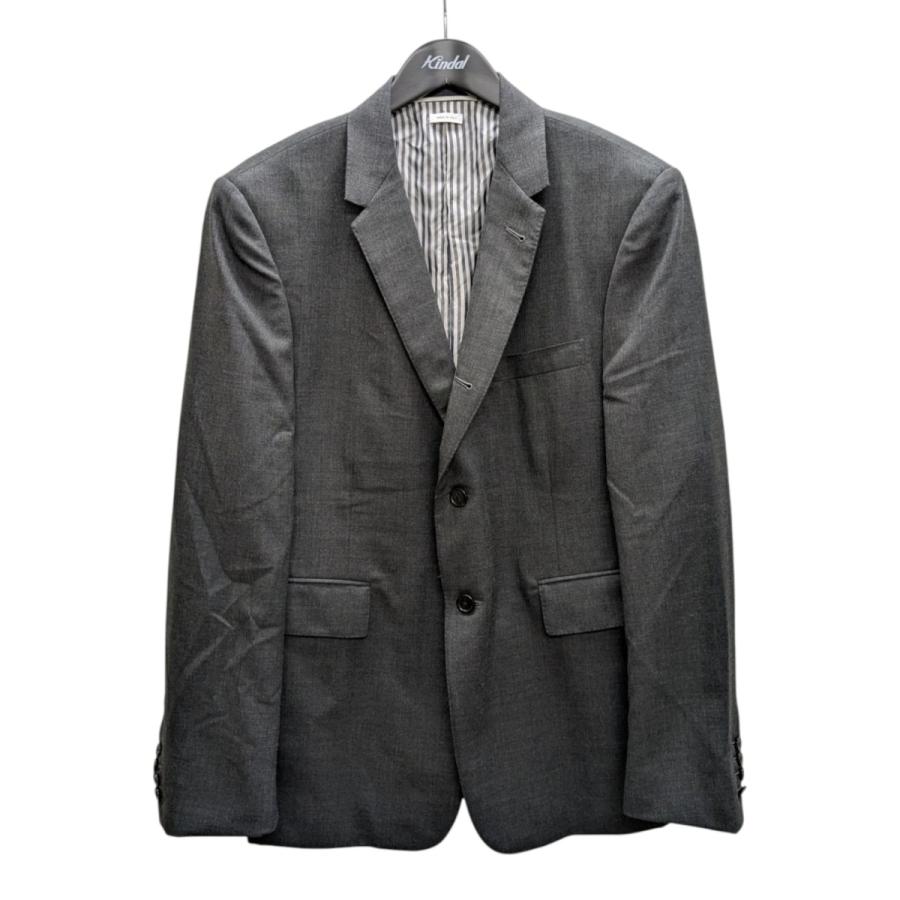 THOM BROWNE（トム ブラウン） クラシック ウール 3B 段返り シングル テーラードジャケット MSC001A グレー サイズ：4 : カインドオルYahoo!店 - 通販 ...