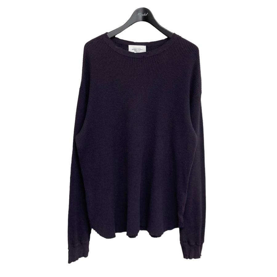 UNUSED 【値下げ】UNUSED 「Damage Thermal Long Sleeve T-shirt」 ダメージサーマルカットソー パープル サイズ：3 (EC) : カインドオル ...
