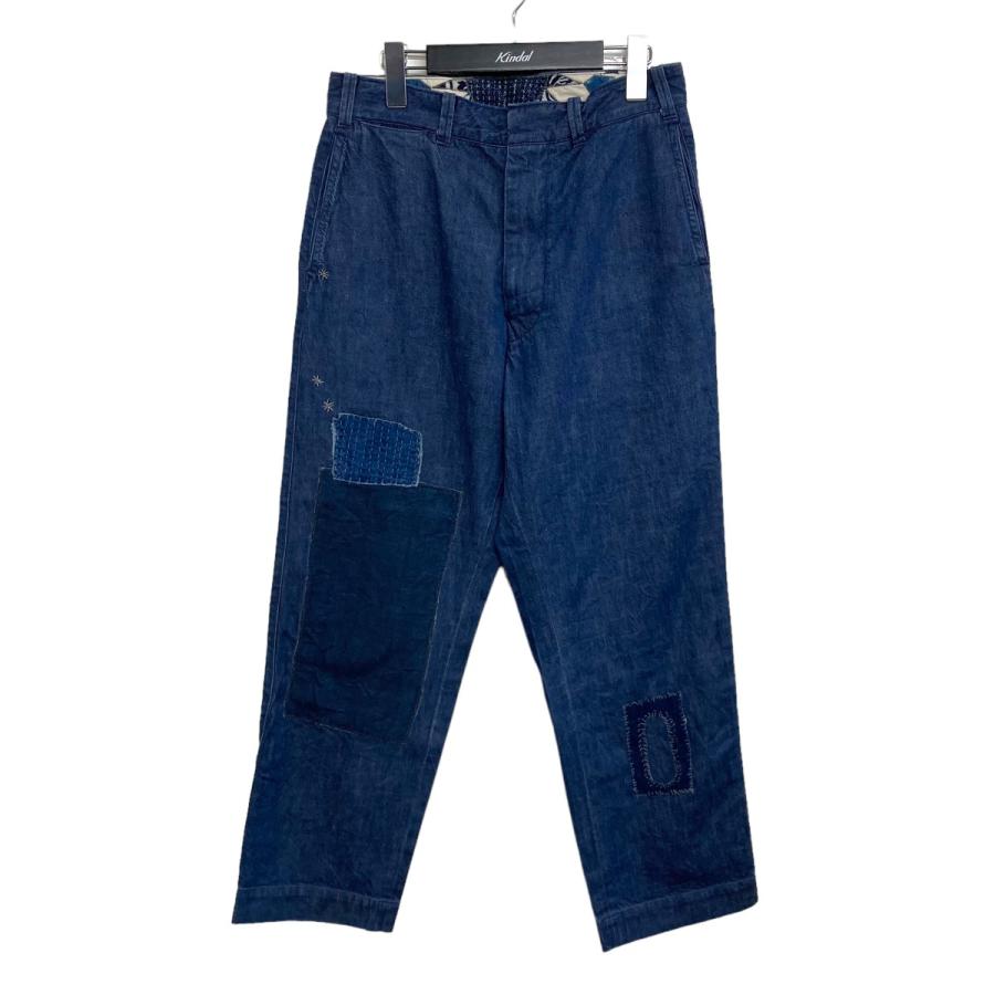 45R フォーティファイブアール 麦デニム908スラックス(再び) インディゴ サイズ：2 : カインドオルYahoo!店 - 通販 - Yahoo!ショッピング