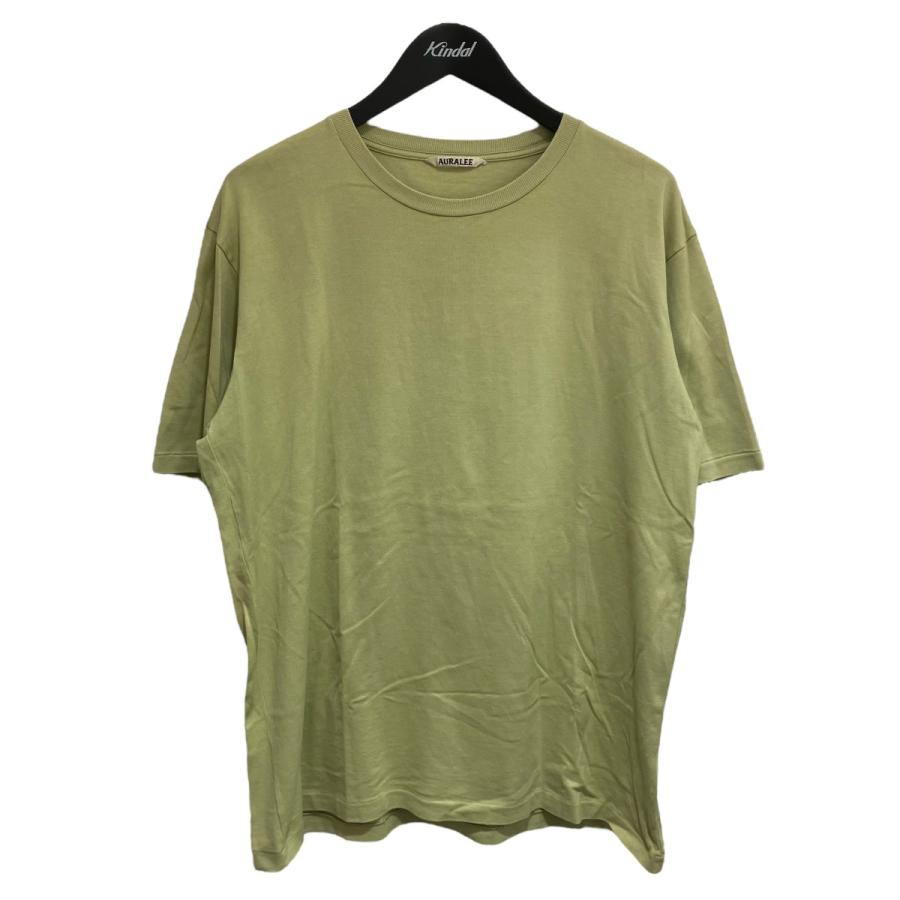 AURALEE オーラリー 「LUSTER PLAITING TEE」 Tシャツ A00SP02GT 黄緑 サイズ：4 : カインドオルYahoo!店 - 通販 - Yahoo!ショッピング