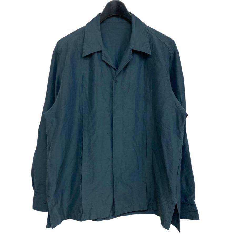 イレニサ IRENISA 23SS OPEN COLLAR CUTTING SHIRT オープンカラーシャツ IH B015 EGR ブルー : カインドオルYahoo!店 - 通販 ...