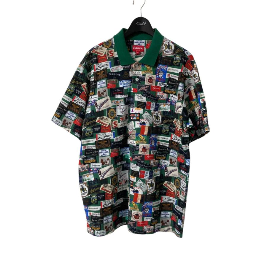 Supreme シュプリーム 21SS Labels Polo ポロシャツ グリーン サイズ：M : カインドオルYahoo!店 - 通販 - Yahoo!ショッピング