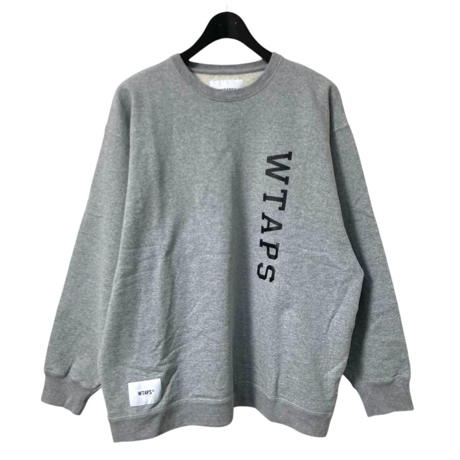 ダブルタップス WTAPS 23SS DESIGN 01 SWEATER ロゴスウェット 231ATDT CSM02 ライトグレー サイズ：03 : 8032000844850 : カインド ...