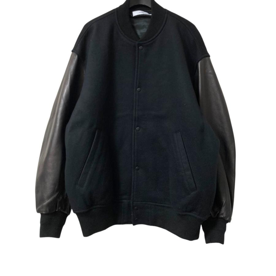 グラフペーパー Graphpaper 23AW Light Melton Stadium Jacket スタジャン GM233 30298B ブラック : カインドオルYahoo!店 - 通販 ...