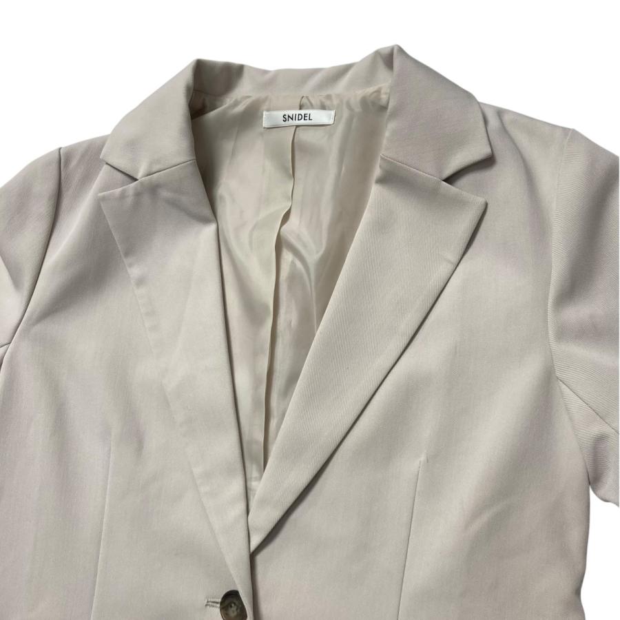 SNIDEL 【値下げ】Snidel テーラードジャケット SWFJ241117 アイボリー サイズ：0 (EC) : カインドオルYahoo!店 - 通販 - Yahoo!ショッピング
