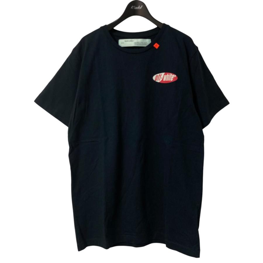 off white オフホワイト OFFWHITE 19SS SPLIT LOGO ツートンカラーロゴプリントTシャツ OMAA027S19185006 ブラック サイズ : カインドオル ...