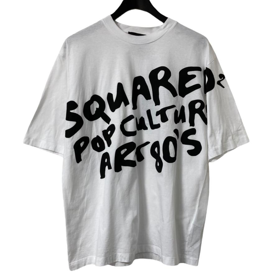 DSQUARED2 ディースクエアード 24SS フロントプリントTシャツ S74GD1238 ホワイト サイズ：S : カインドオルYahoo!店 - 通販 - Yahoo!ショッピング