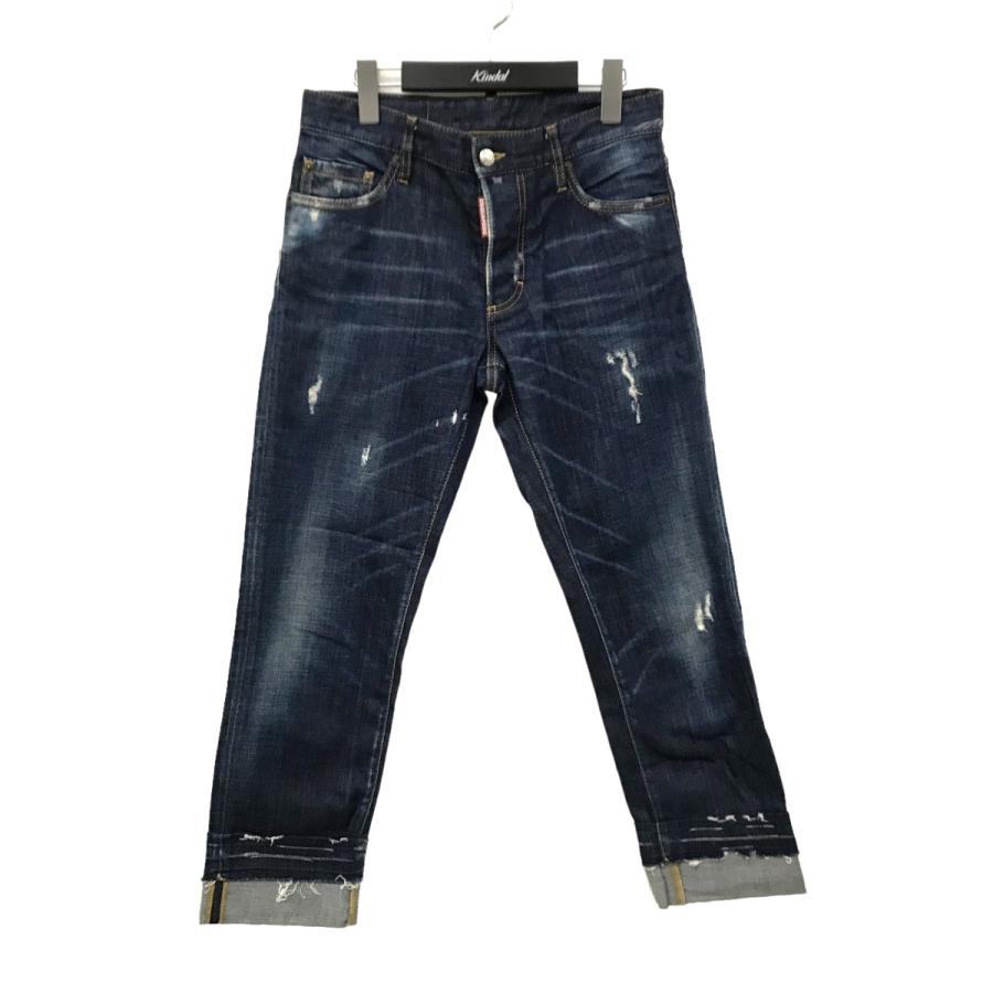 DSQUARED2 【値下げ】DSQUARED2 Boyfriend jean ダメージ加工 デニムパンツ S75LB0031 インディゴ サイズ：38 (EC) : カインドオルYahoo ...