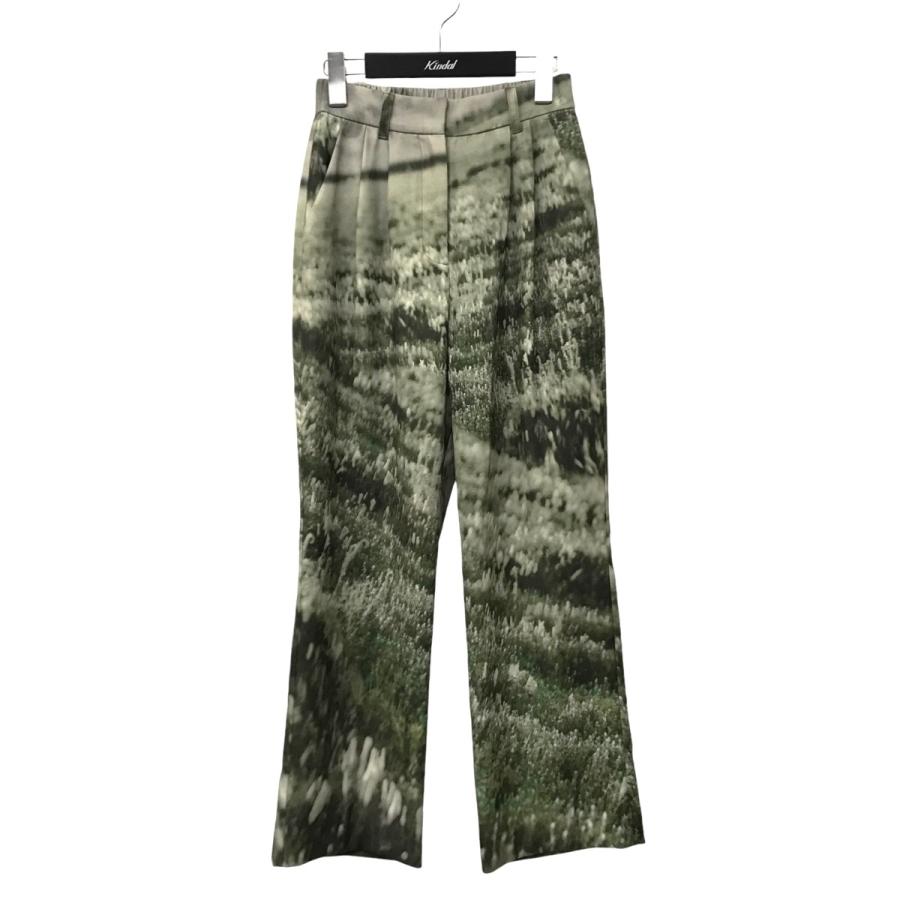 アメリ AMERI CAMILA STRAIGHT TUCK PANTS 総柄パンツ 01220860620 グリーン サイズ：S : 8033001542301 : カインドオルYahoo ...