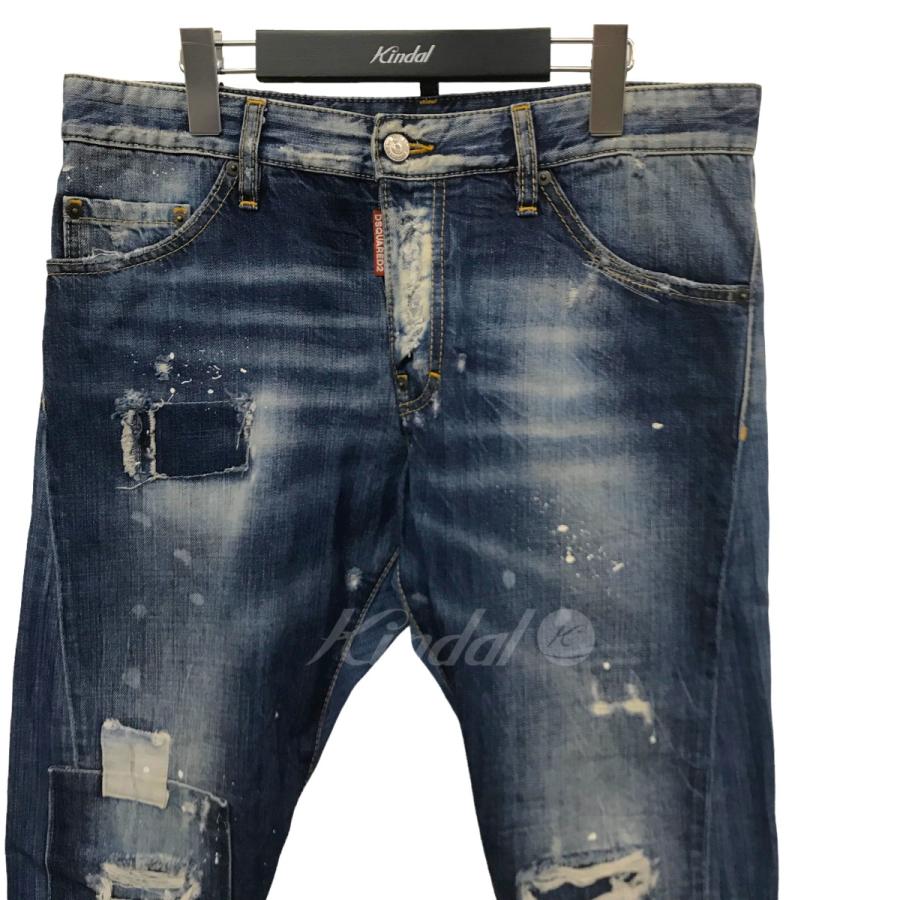 DSQUARED2 【値下げ】DSQUARED2 SEXY TWIST JEAN ダメージ加工 デニムパンツ S71LB0291 インディゴ サイズ：48 (EC) : カインドオルYahoo ...