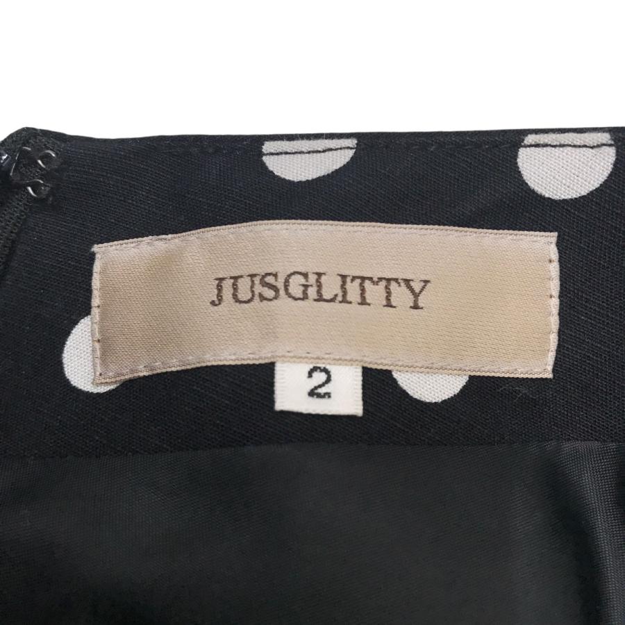 JUSGLITTY ジャスグリッティー ドットワンピース 41266310 ブラック サイズ：2 : カインドオルYahoo!店 - 通販 - Yahoo!ショッピング