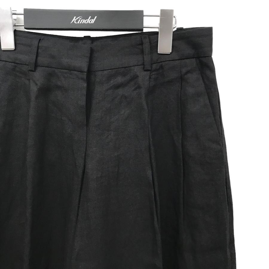 theory セオリー Galena Linen Low Rise PLT PNT HB ワイドパンツ 3206403 ブラック サイズ：2 : カインドオルYahoo!店 - 通販 ...